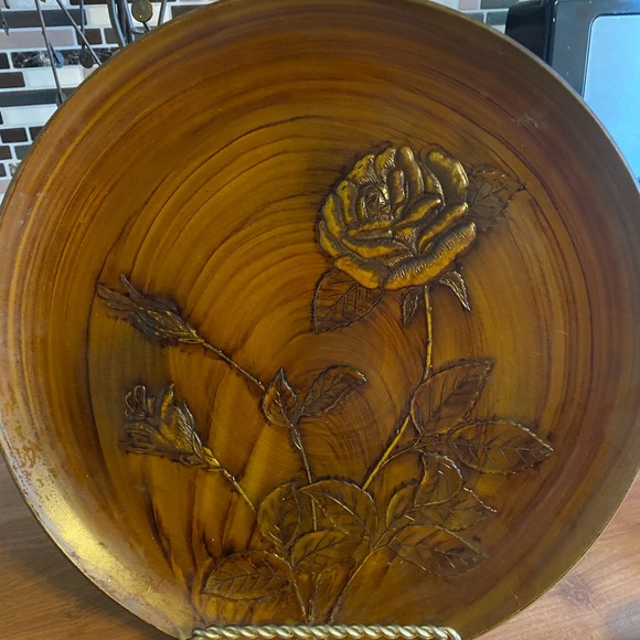 Accents | Mcm Mid Century Faux Wood Tray | Poshmark